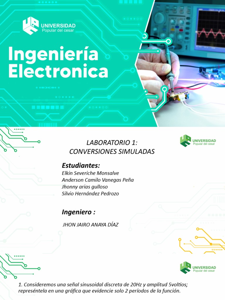 Presentacion Lab 2 | PDF | Muestreo (procesamiento de señal) | Matemáticas Aplicadas