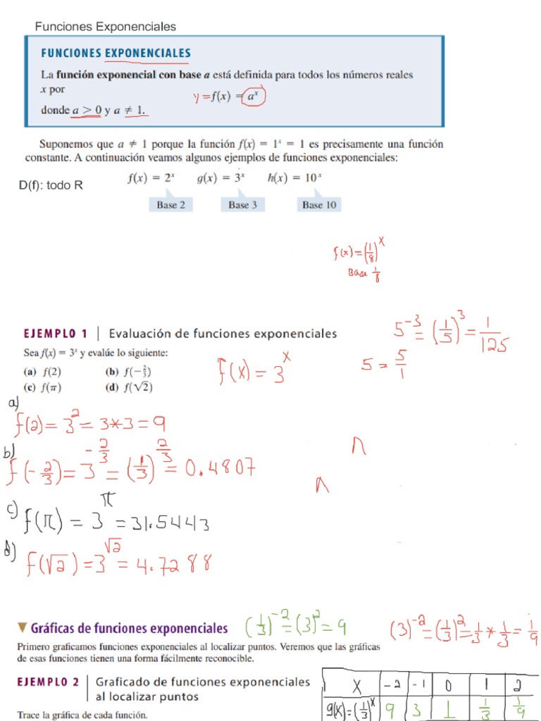 Modulo II - Funciones Exponenciales | PDF