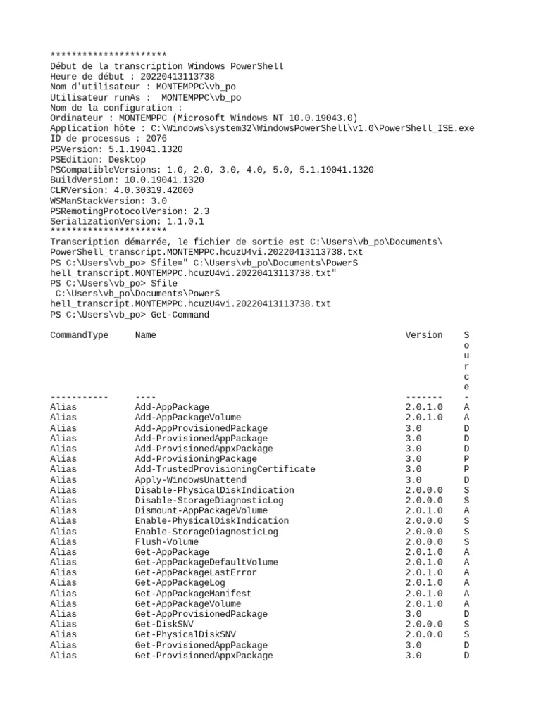 PowerShell Command Reference | PDF | Microsoft Windows | Information Technology Management