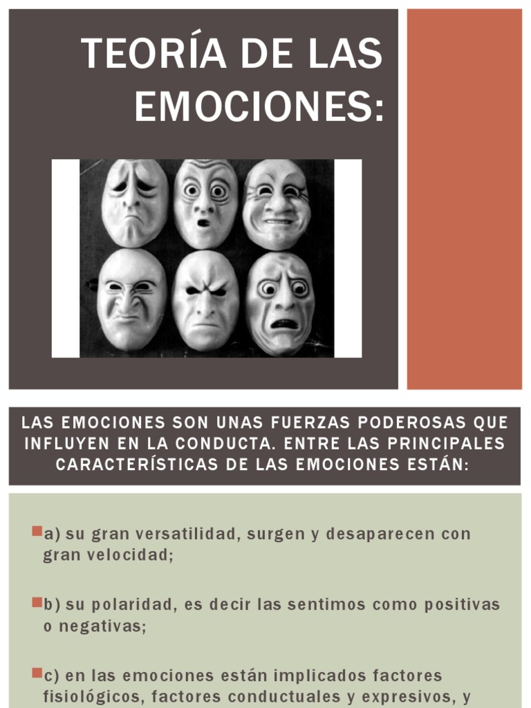 Teoría De Las Emociones Pdf Las Emociones Ira