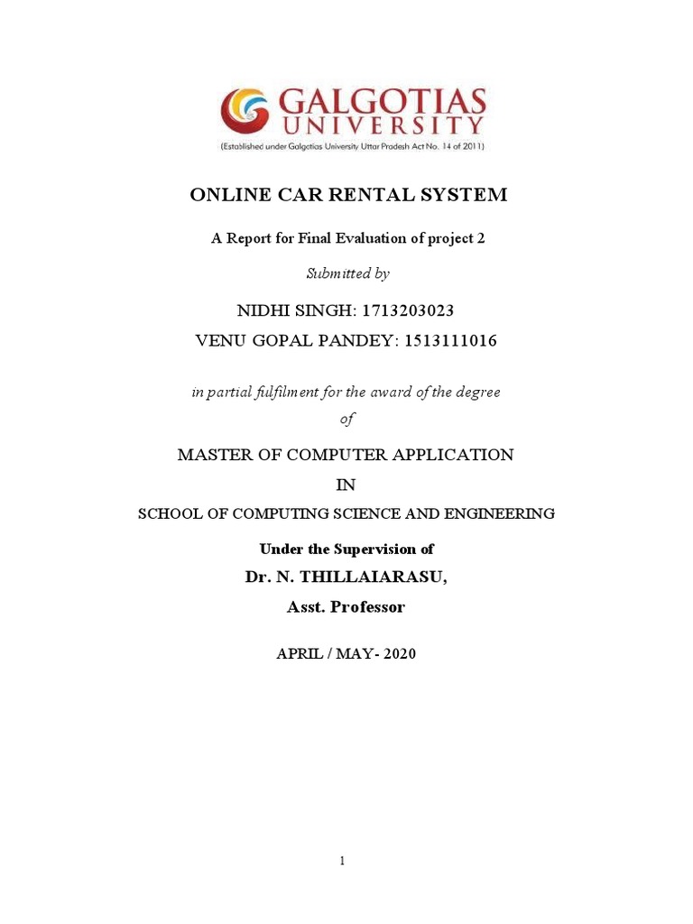 Car Rental System | PDF | Feasibility Study | Use Case