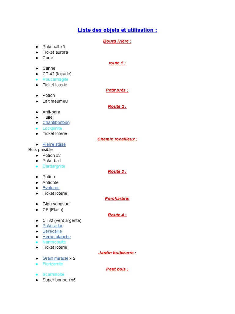 Localisations Objets | PDF