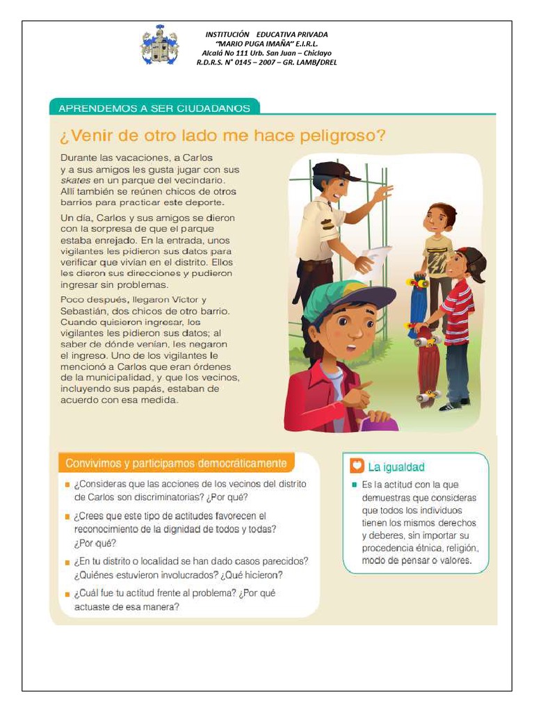 Colegio Mario Puga Imaña Chiclayo | PDF