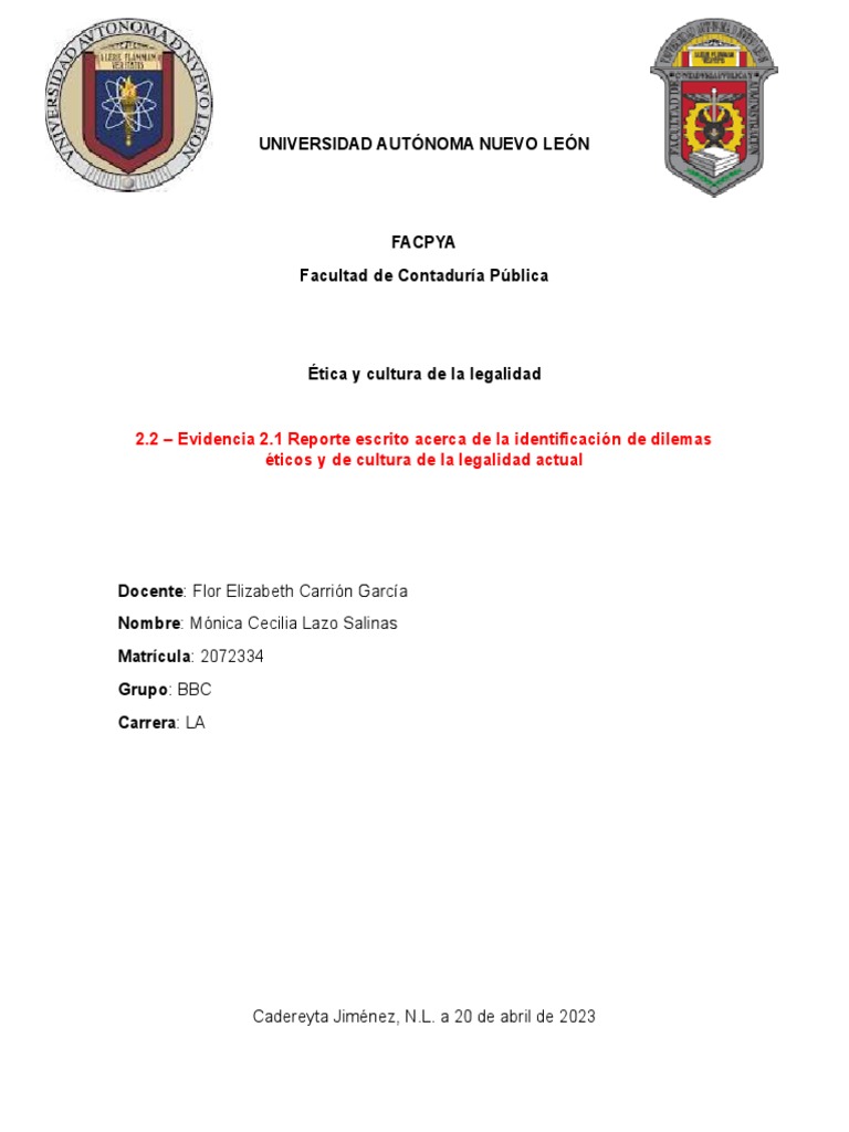 MCLS - Evidencia 2.2 - EYCL | PDF | Ciencias sociales