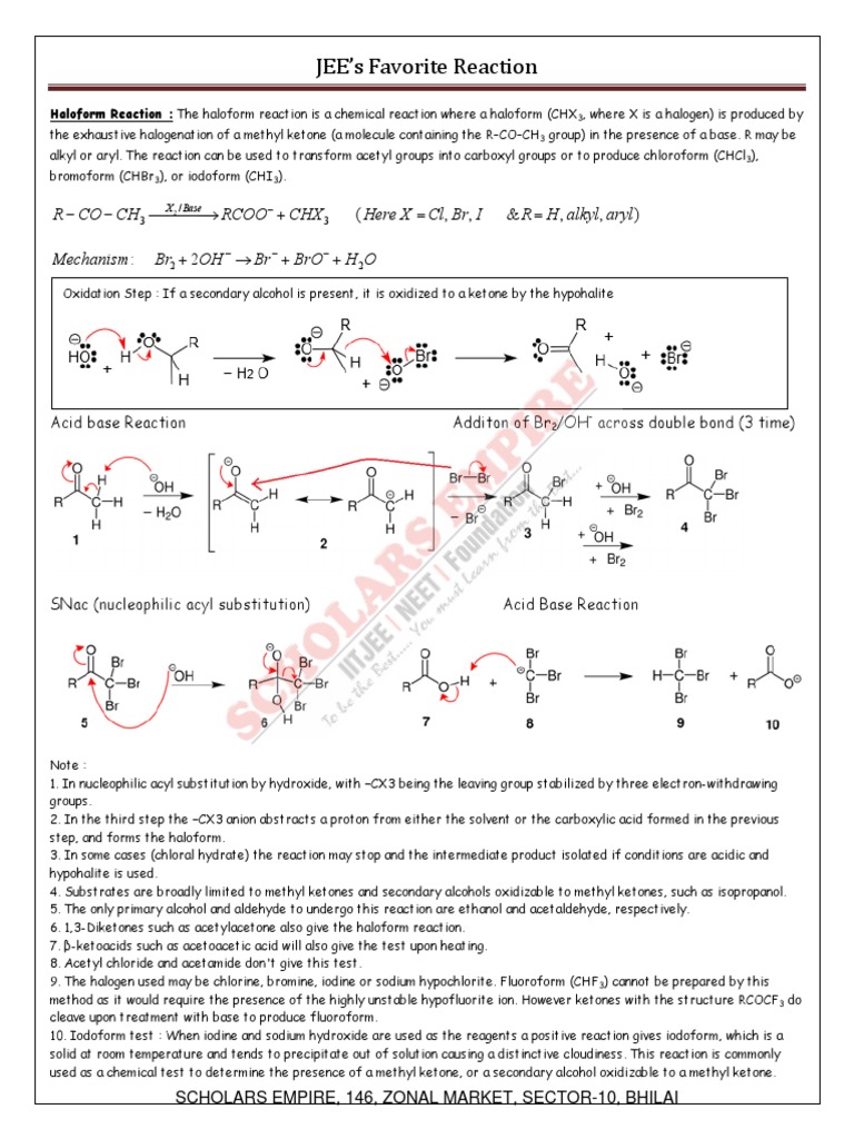 Haloform Reaction | PDF | Chemistry | Organic Chemistry
