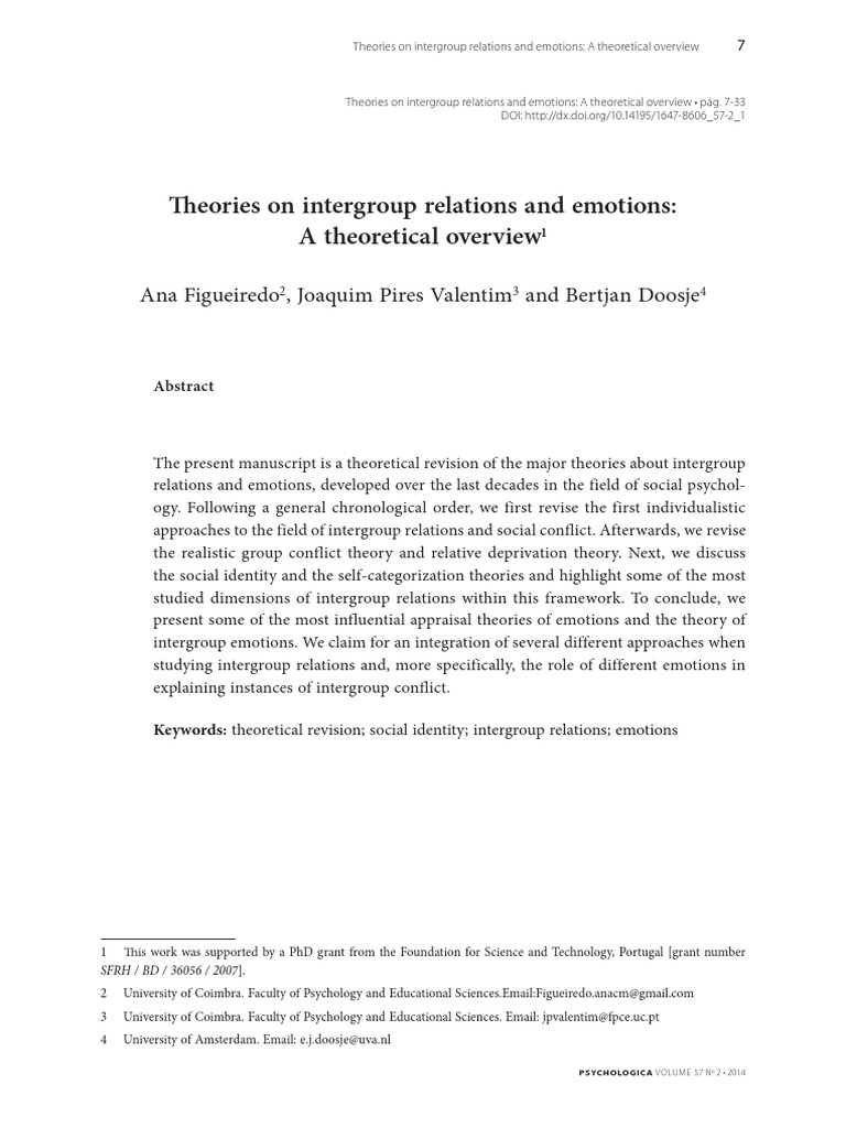 Intergroup Relation | PDF | Cognitive Psychology | Metaphysics Of Mind