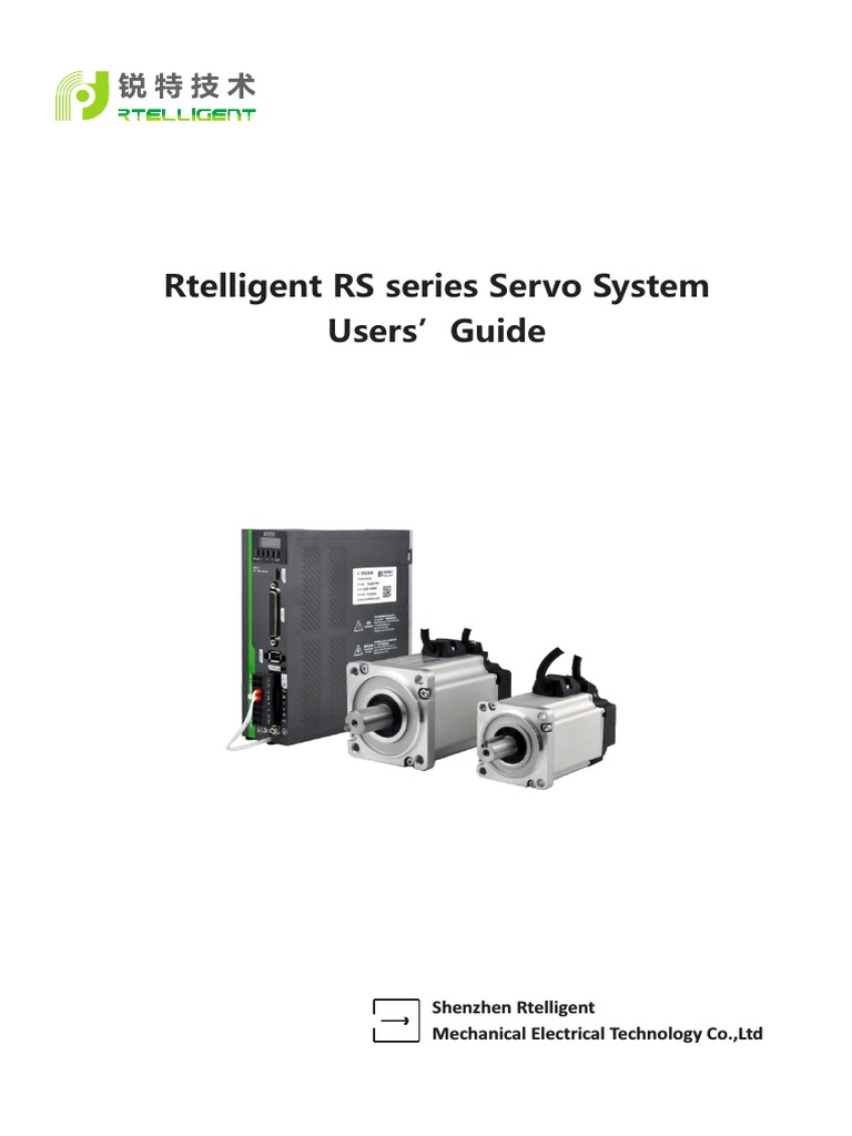 New Type RS Series Servo Driver User Manual | PDF | Electric Motor ...