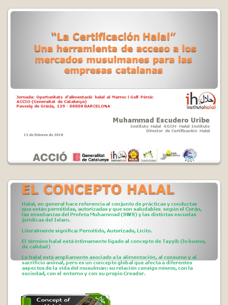 La Certificacion Halal | PDF | Carne | Calidad (comercial)