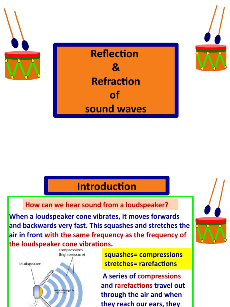 Reflection & Refraction-Sound Waves | PDF | Sound | Waves