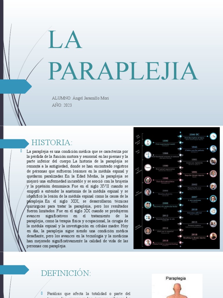 Una Revisión Completa de la Paraplejia: Causas, Diagnóstico ...