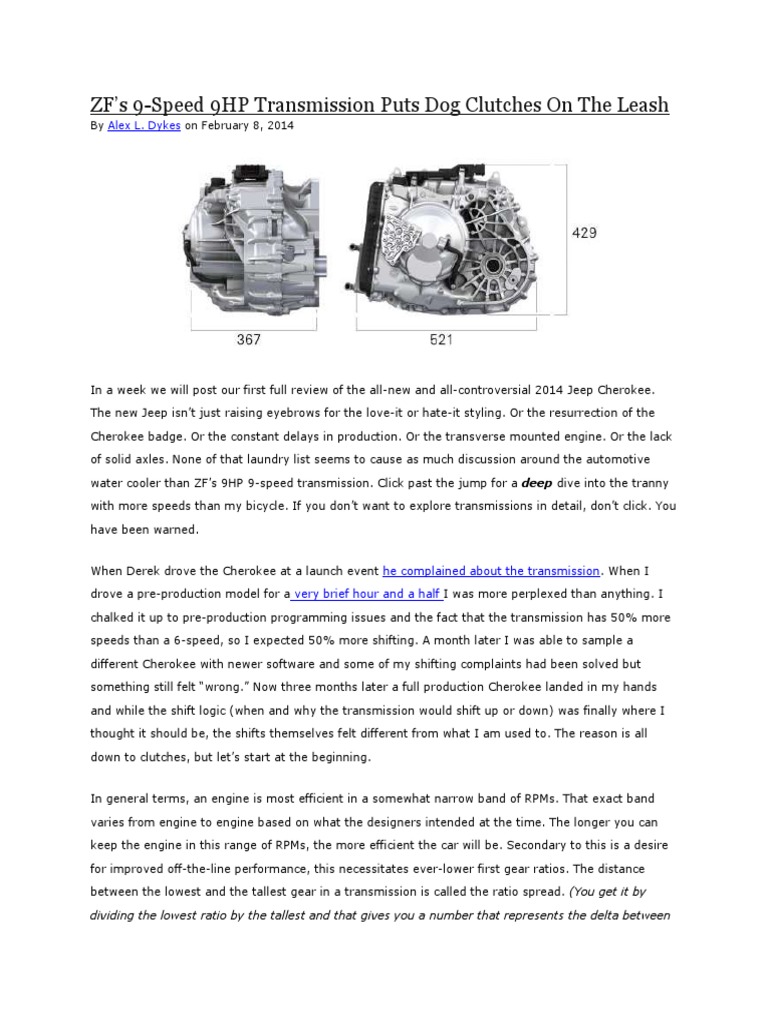 9-Speed Transmission | Download Free PDF | Manual Transmission | Clutch