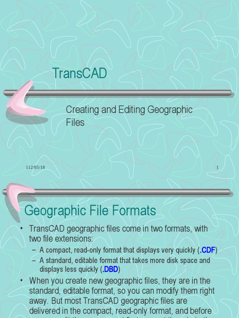 TransCAD 24 CreatingAndEditingGeographicFiles | PDF | Computer File | Software