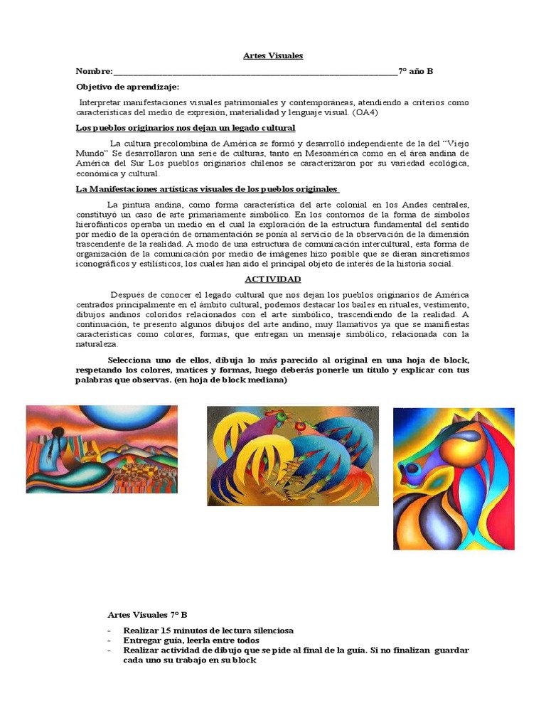 Artes Visuales | PDF | Los símbolos | Dibujo