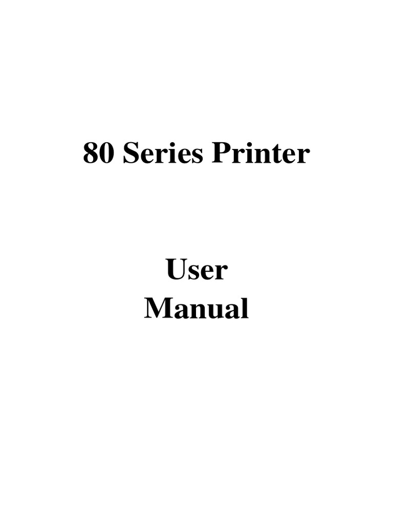 80 User Manual | PDF