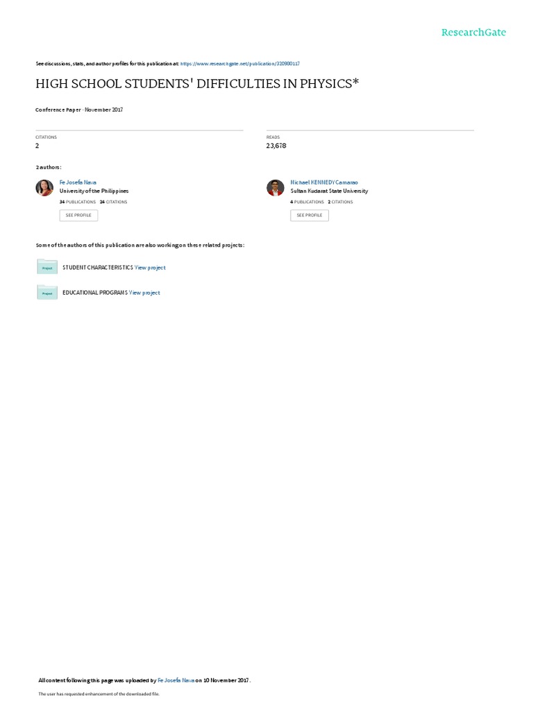 Physics Challenges for Students | PDF