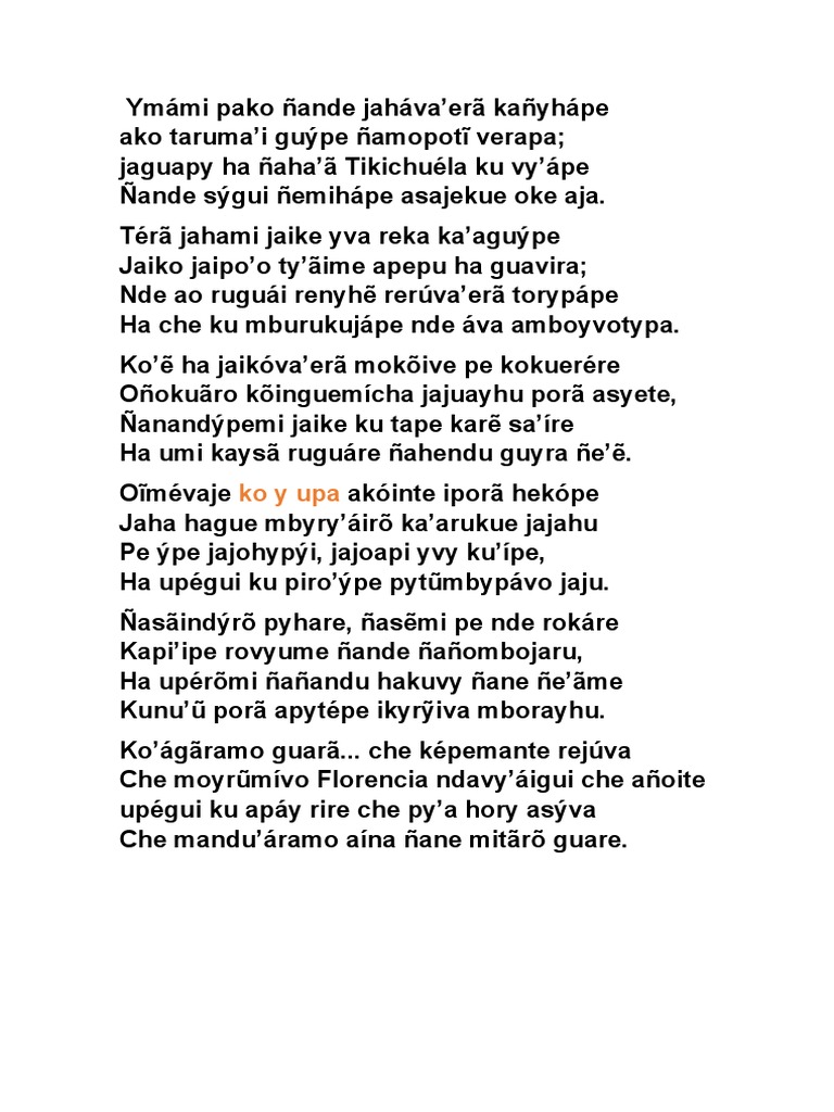 Ñane Mitarõ Guarē | PDF