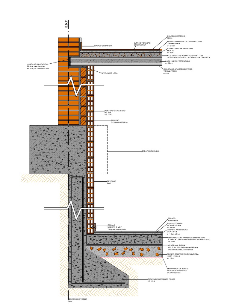 Detalles Constructivos de Contrapiso y Losa | PDF