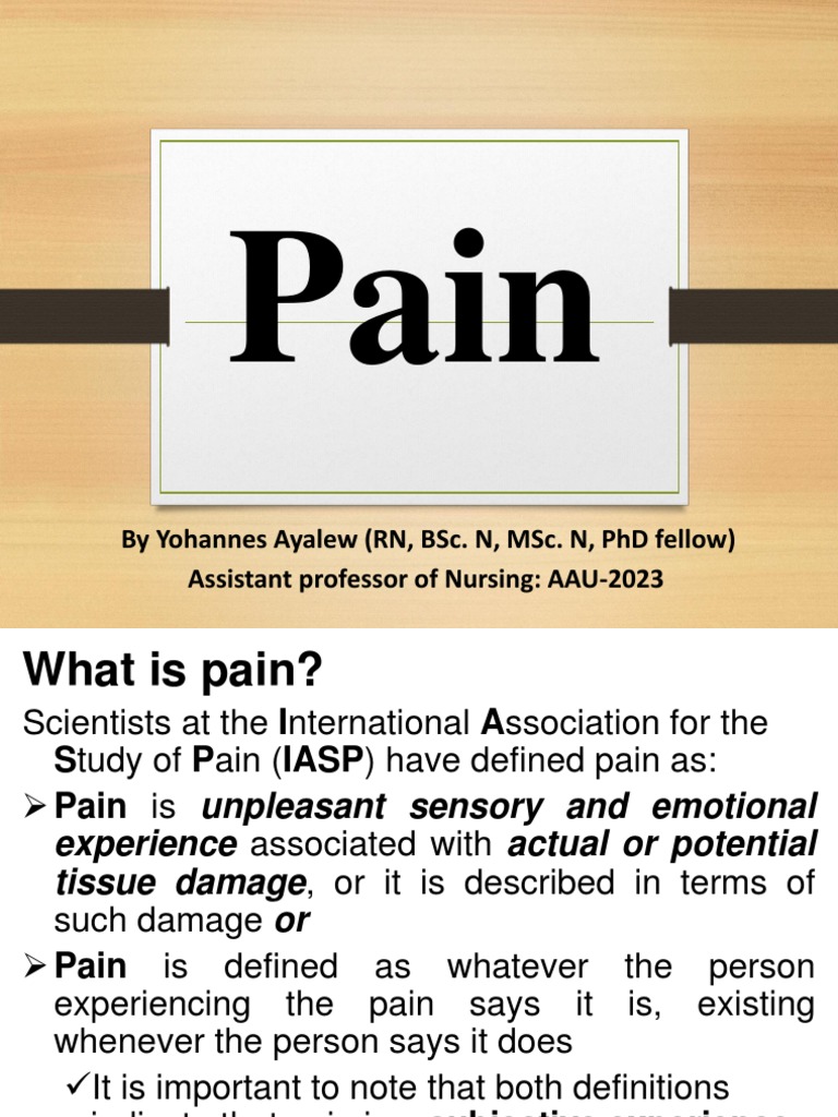 Unit II-3. Pain | PDF