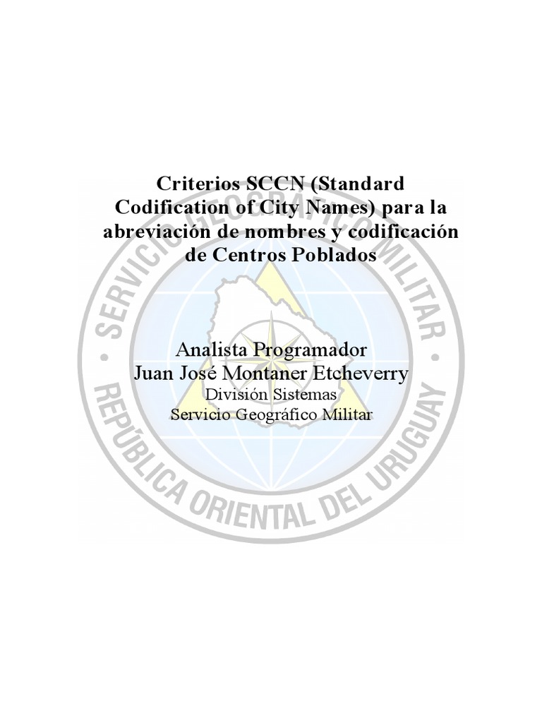 Criterios SCCN para Abreviación en Uruguay | PDF | Algoritmos | Sílaba