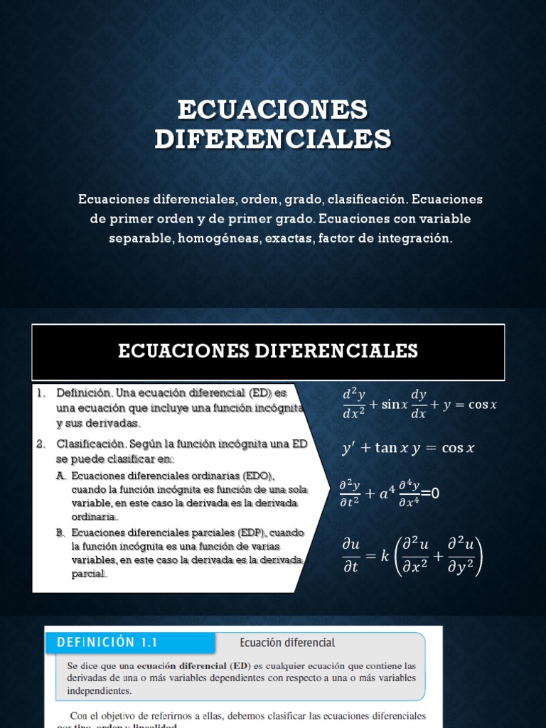 Ecuaciones Diferenciales Ordinarias | PDF