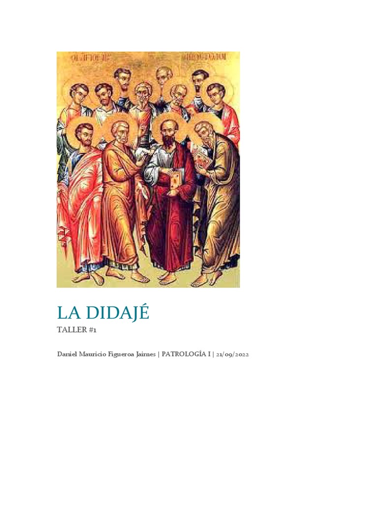 LA DIDAJÉ | PDF | eucaristía | Apóstol