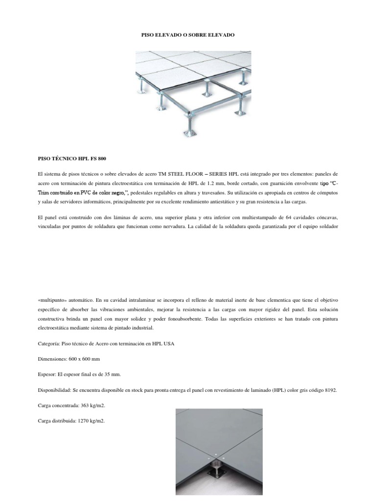PISO-ELEVADO-O-SOBRE-ELEVADO | PDF | Soldadura | Construcción