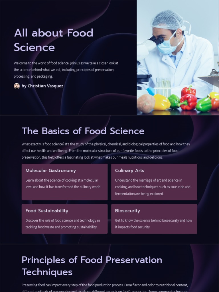 All About Food Science | PDF | Food Preservation | Foods
