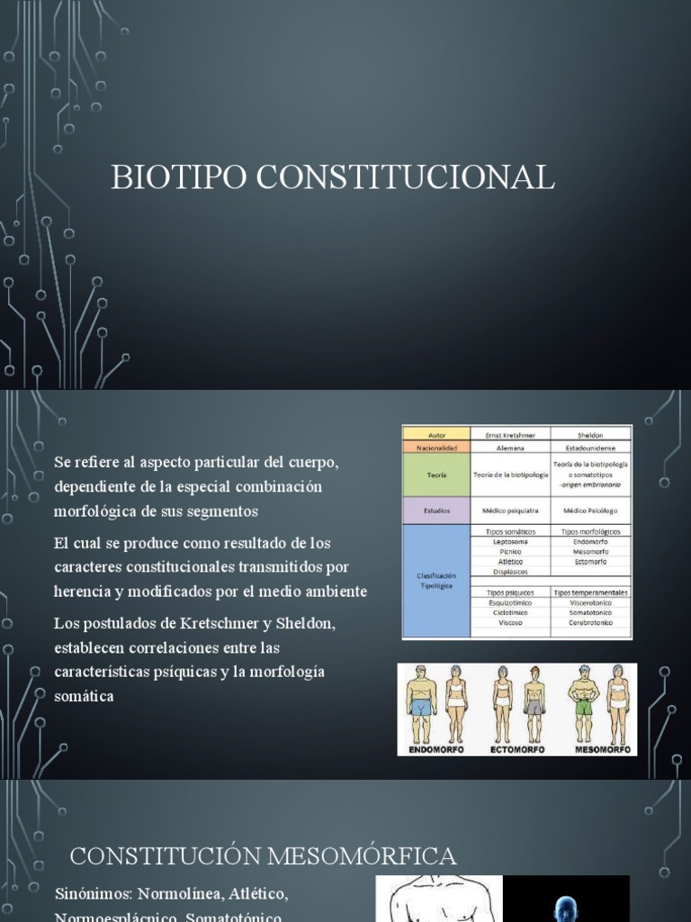 Biotipo Constitucional | PDF | Salud y bienestar | Ciencia y matemáticas