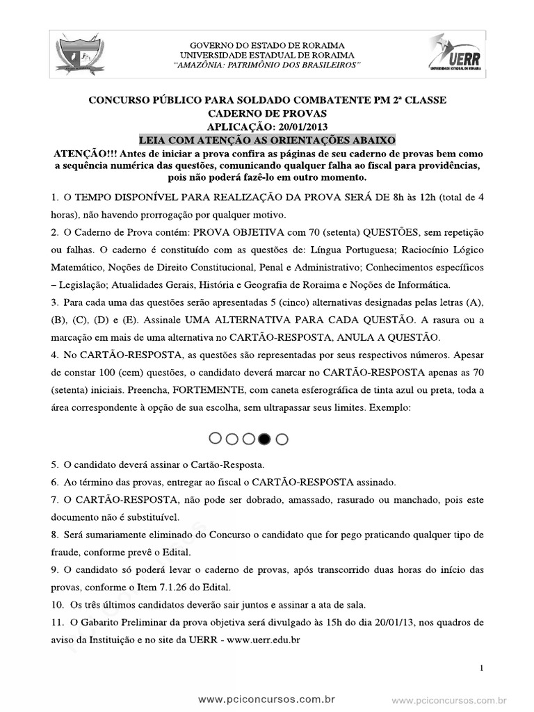 Prova Bombeiro | PDF