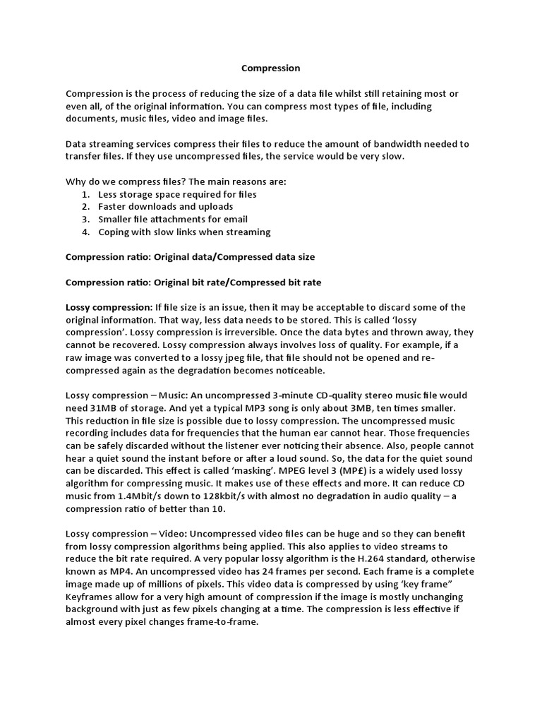 Compression | PDF | Data Compression | Recording Compression | PDF | Data Compression | Recording