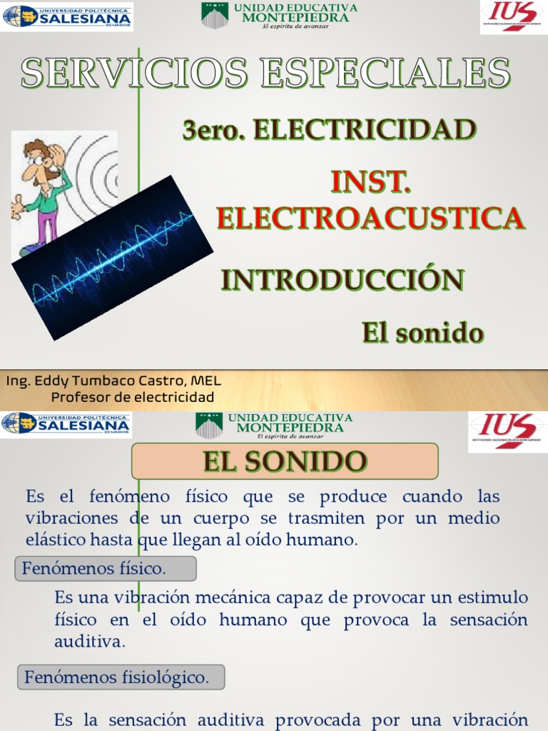 01 Introduccion A La Electroacustica | PDF | Sonido | Frecuencia