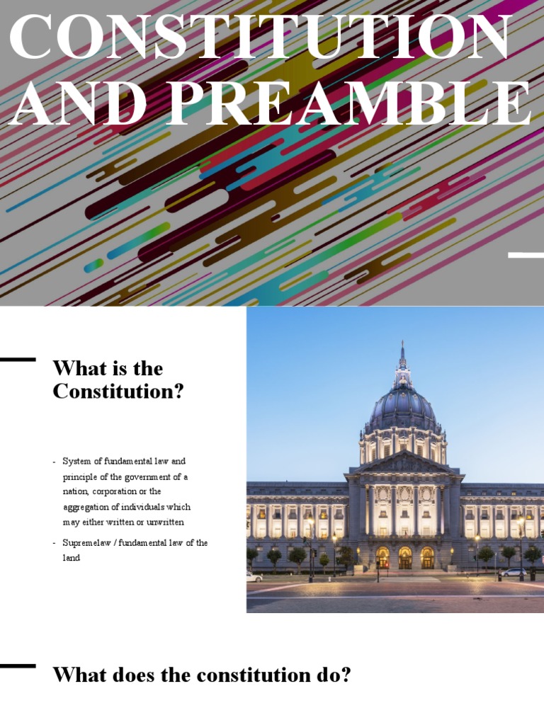 Constitution and Preamble | PDF | Constitution | Rights
