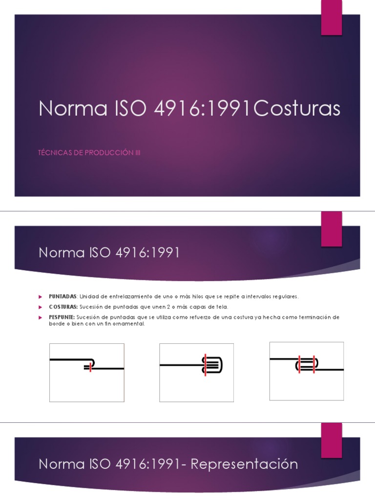 Iso 4916 Costuras Presentacion | PDF