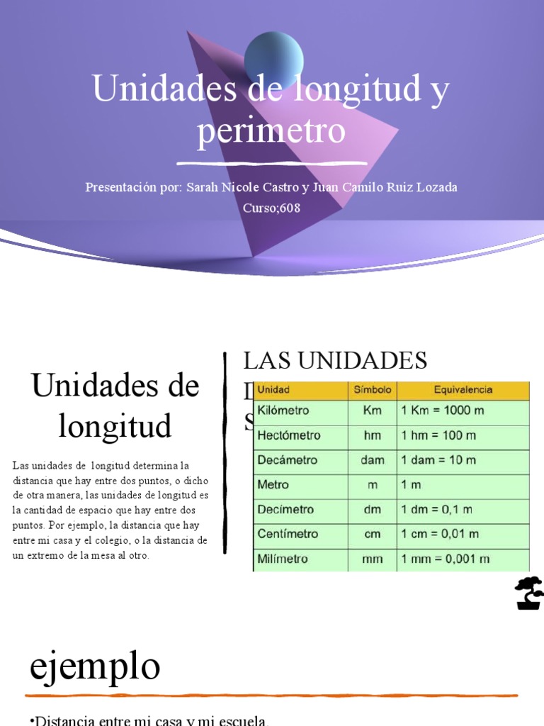 Unidades de Longitud y Perimetro | PDF