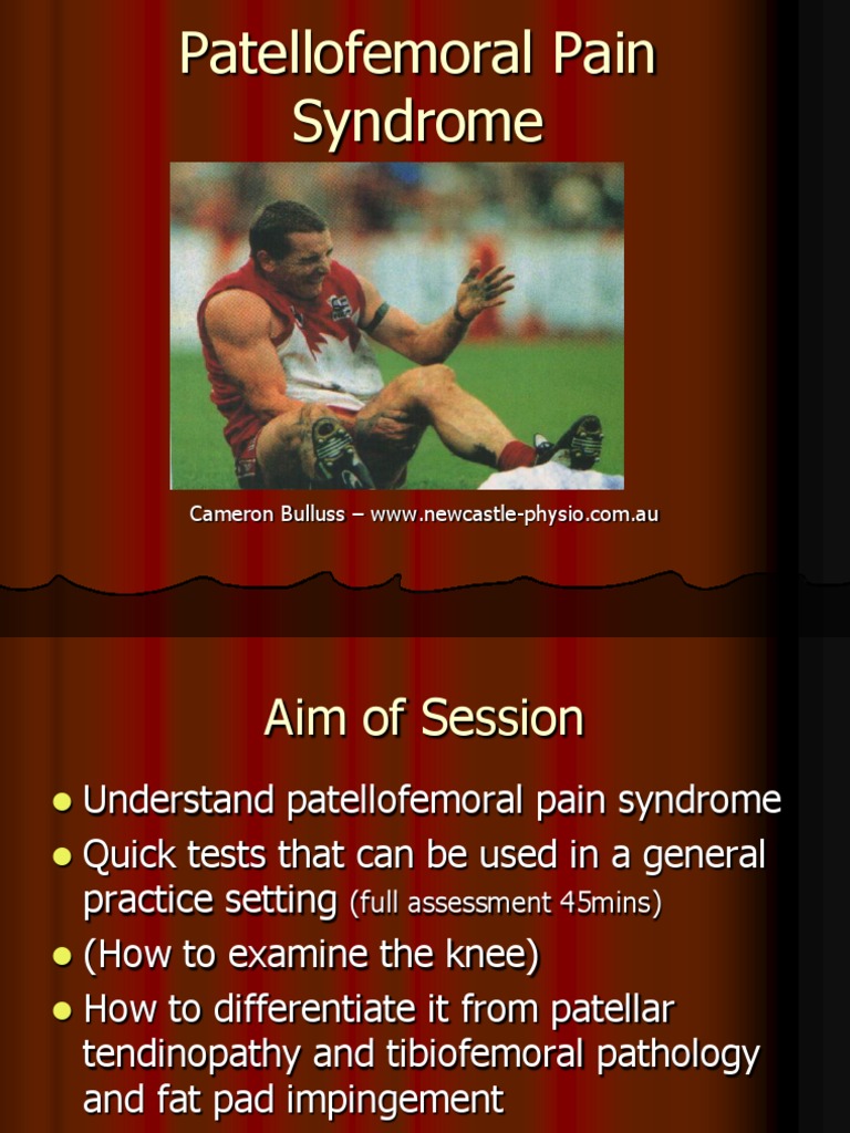 Patellofemoral Pain Syndrome | PDF | Knee | Dance Science