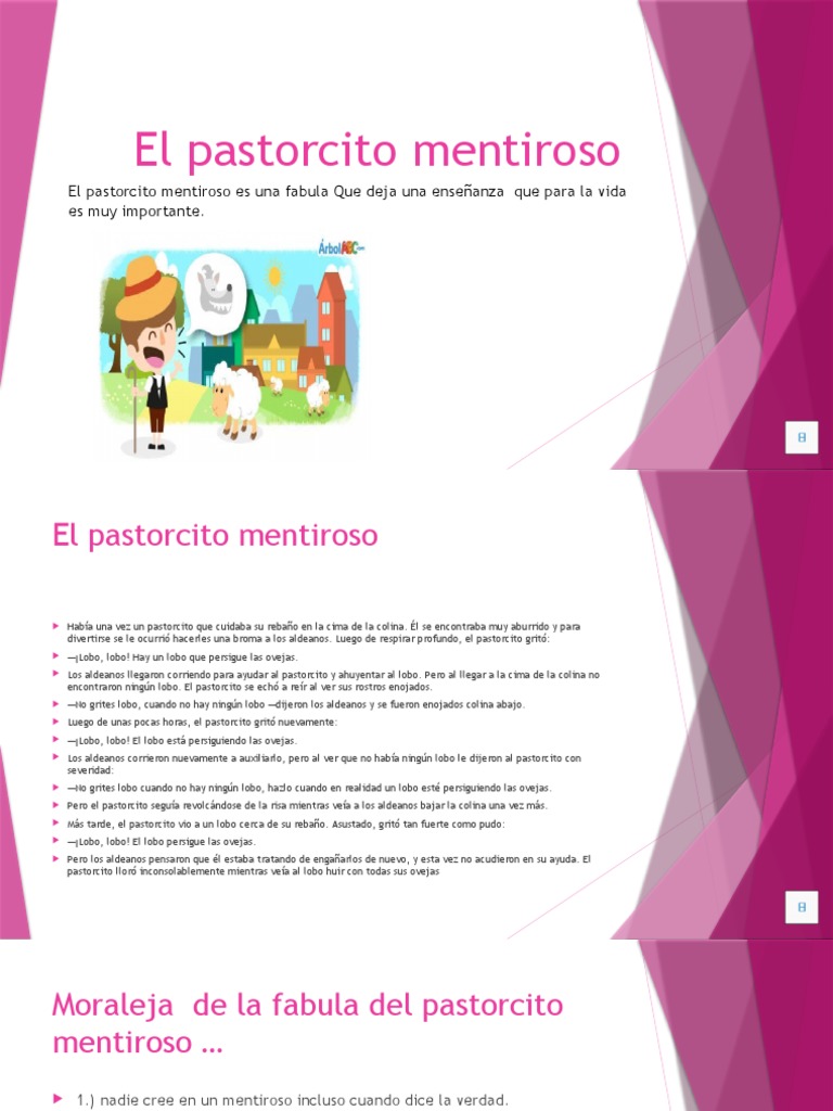 El Pastorcito Mentiroso2 | PDF | Fábula