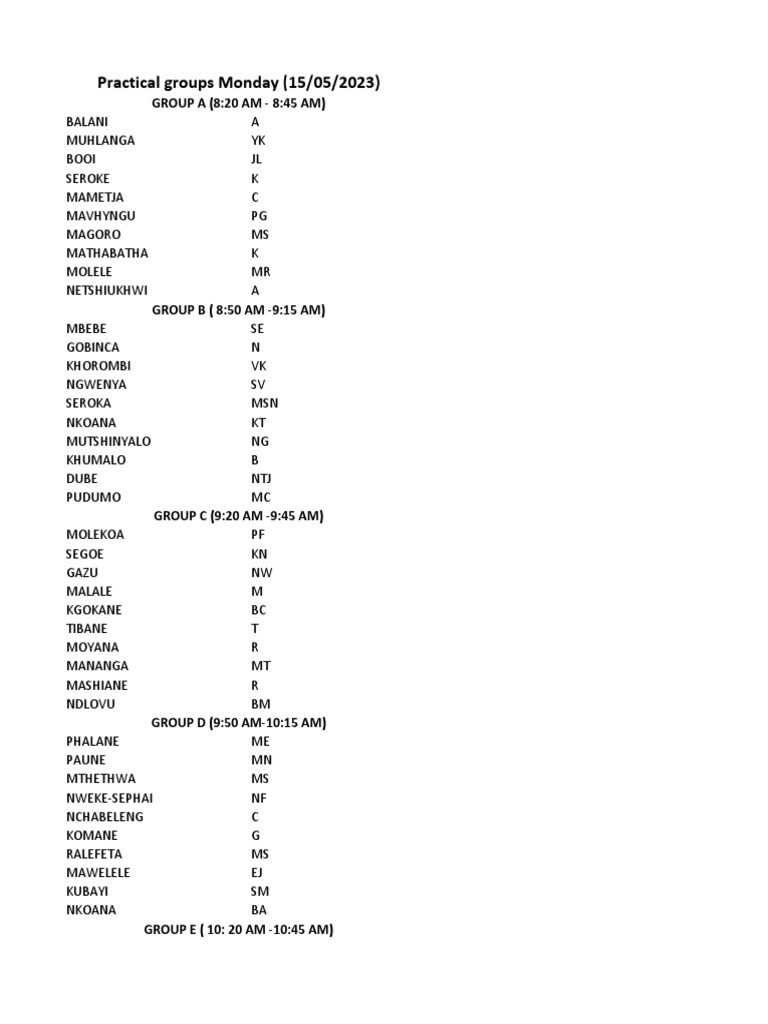 Practical List | PDF