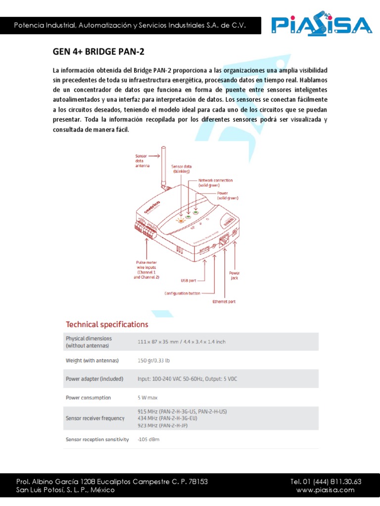Informacion Acerca de Sensores PAN | PDF | Sensor | Automatización