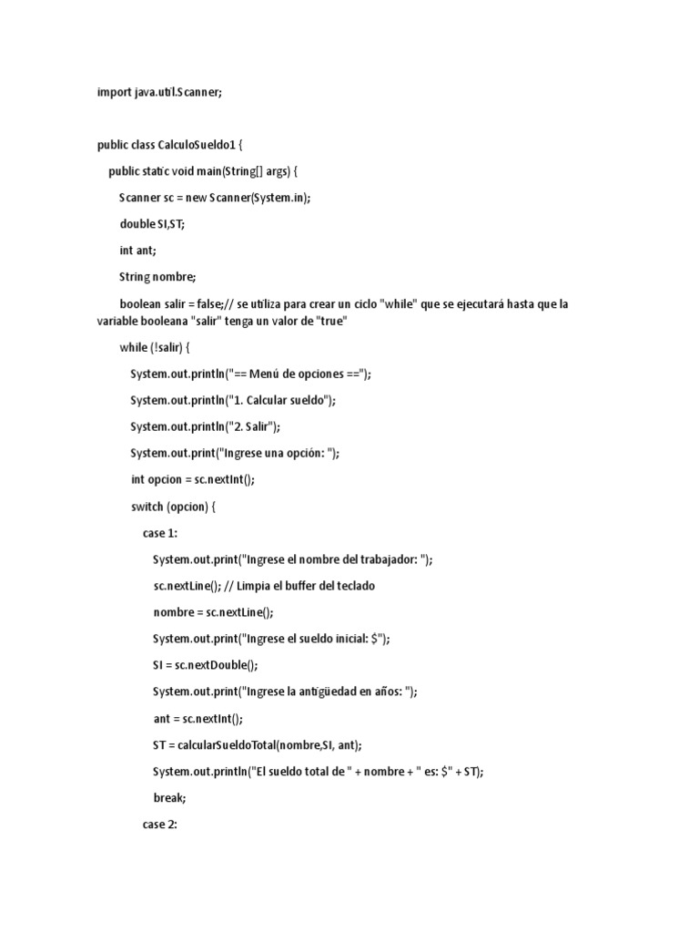 Codigo de Java | PDF Codigo de Java | PDF