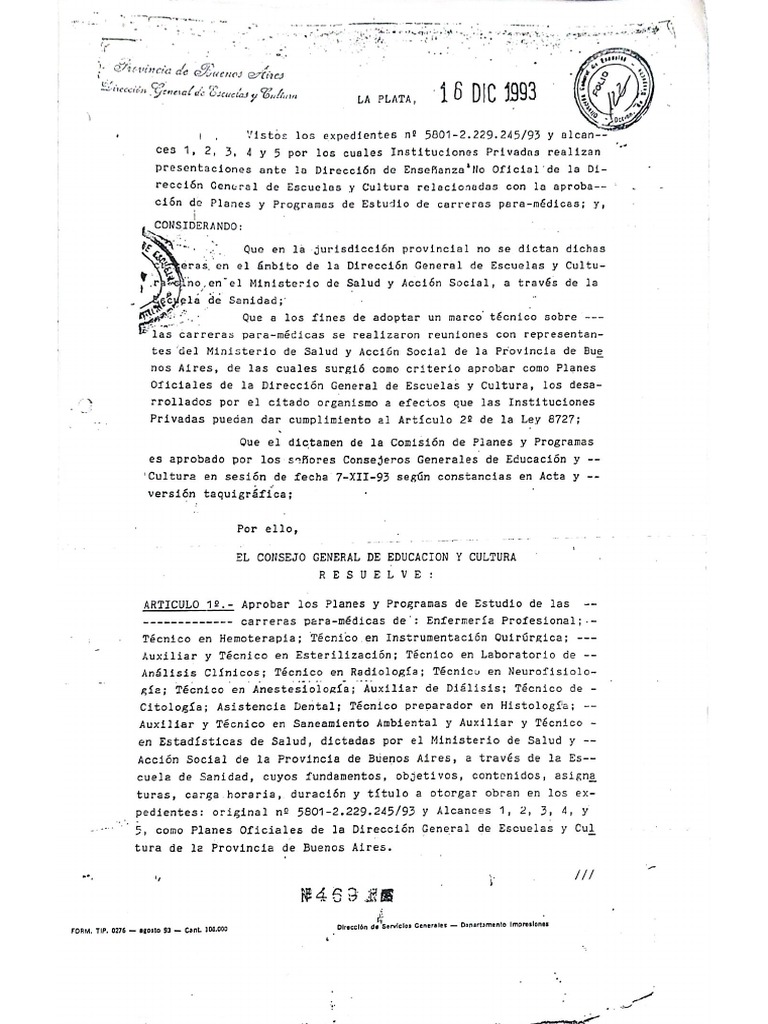 Resol N°469 - 93 | PDF