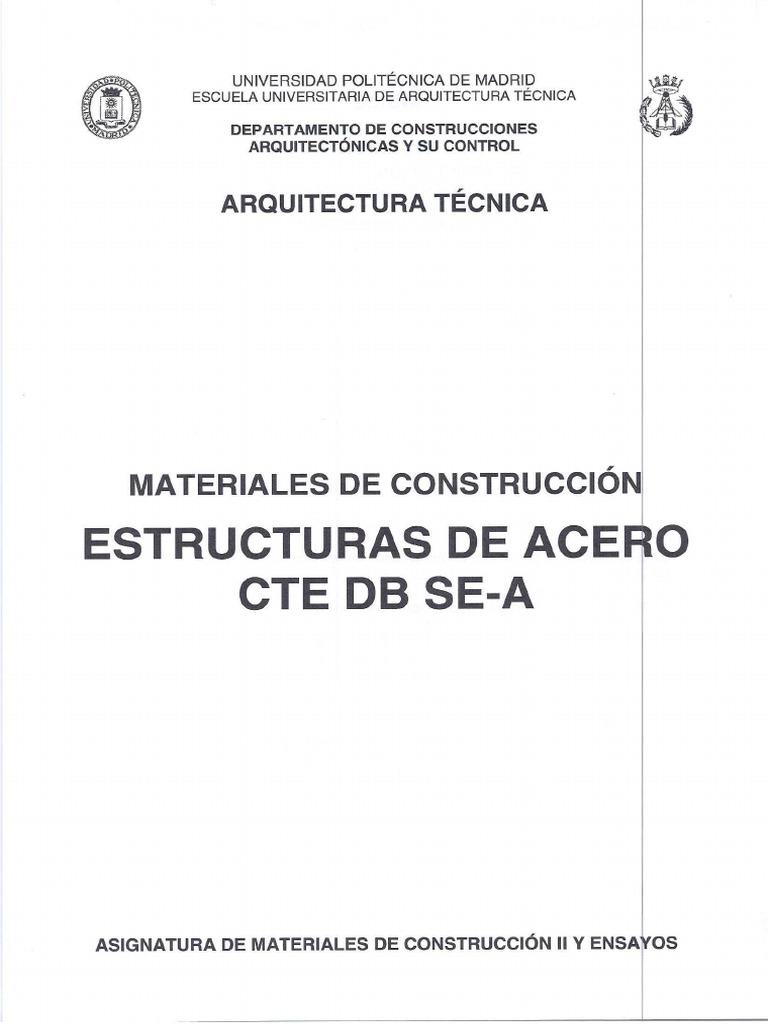 Tema 3 Estructuras de Acero | PDF
