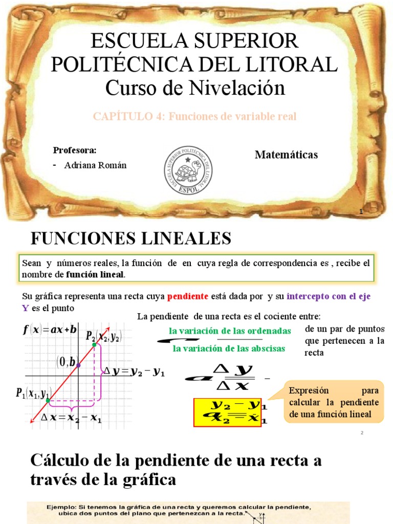 Funciones lineales y sus aplicaciones | PDF | Pendiente | Función (Matemáticas)