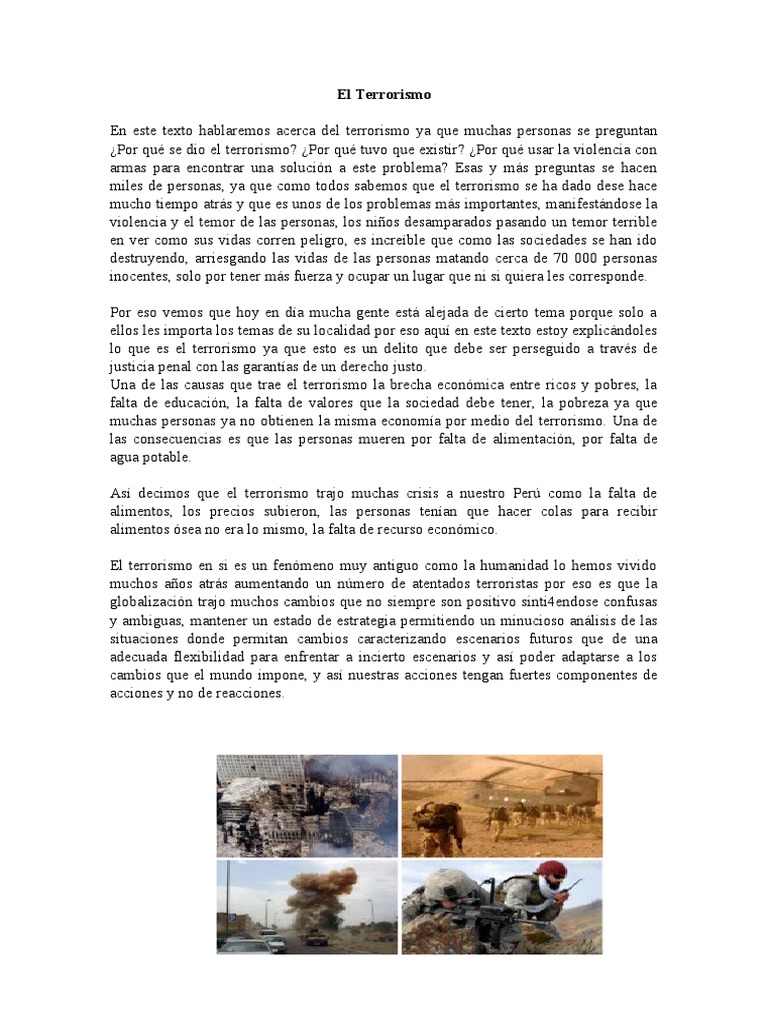 El Terrorismo | PDF