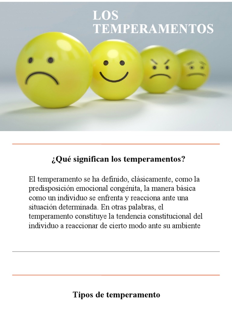 Los Temperamentos | PDF | Temperamento | Desarrollo humano