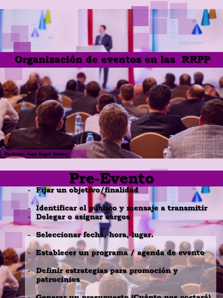OrganizaciÃ N de Eventos en Las RRPP | PDF