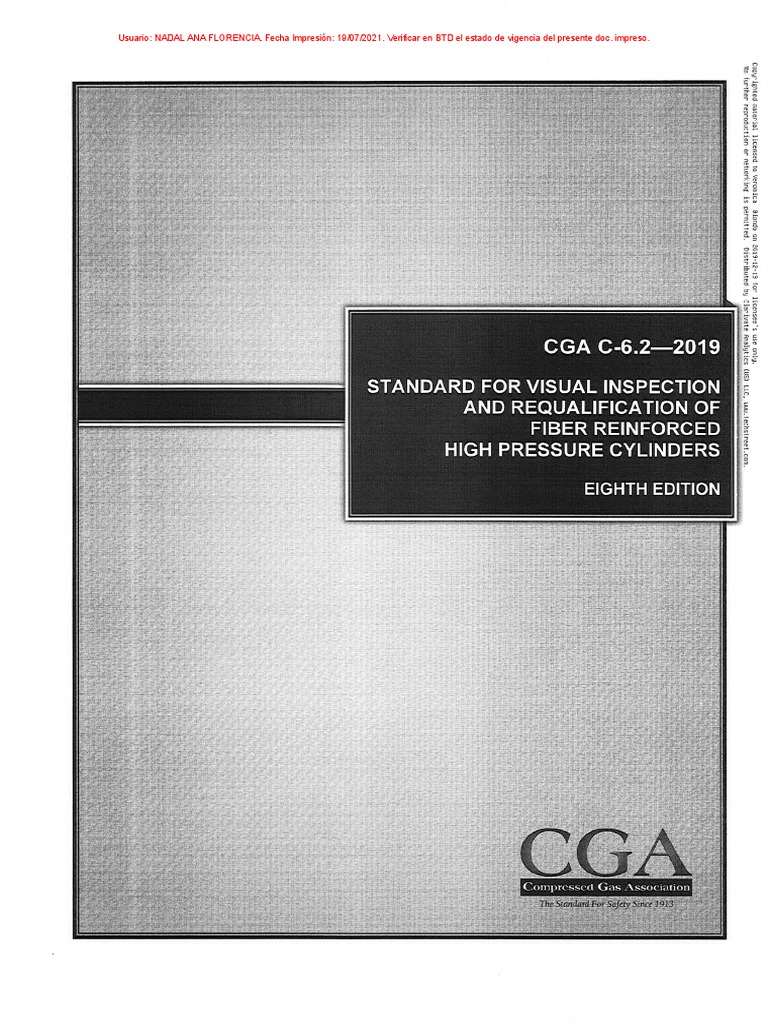 Norma CGA C 6. 2 2019 | PDF