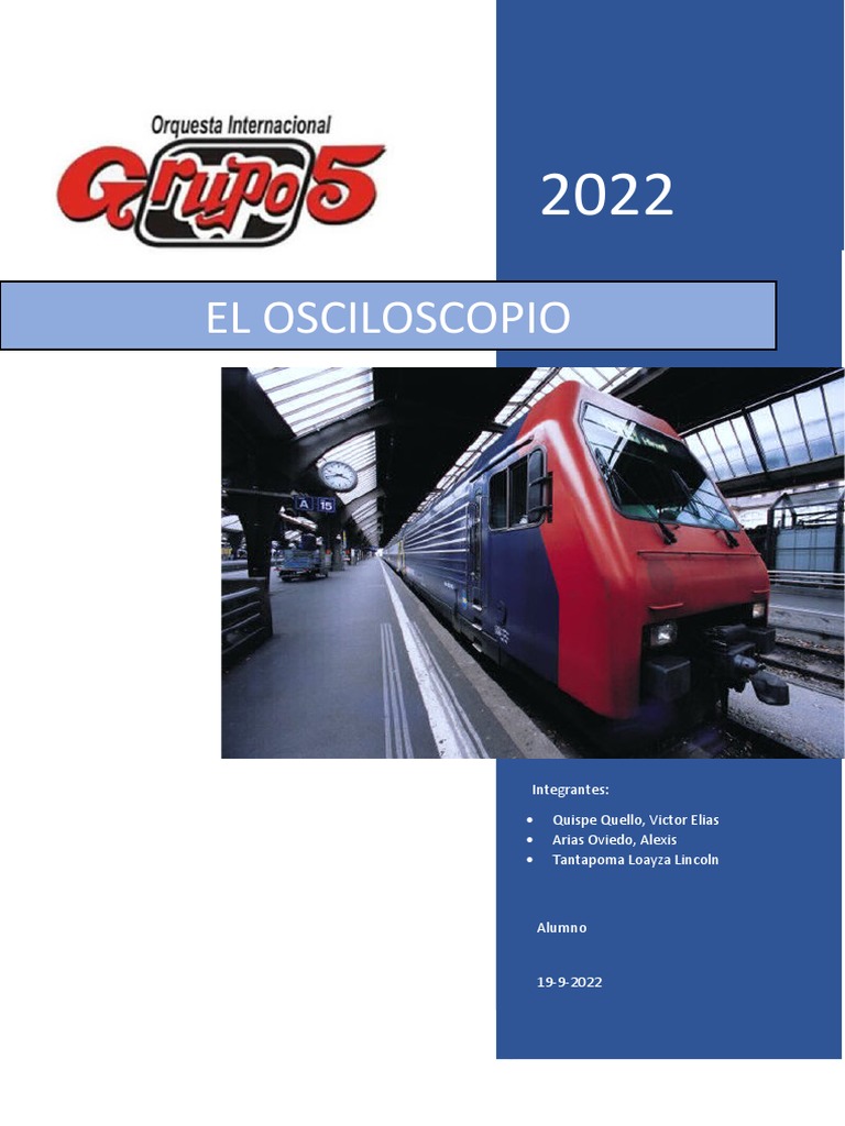 Osciloscopio | PDF | Electricidad | Electrónica