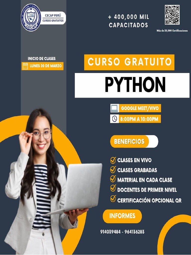 Personas Aptas Curso de Python - Cecap Perú | PDF | Salud y bienestar