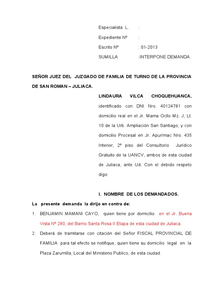 Regimen de Visitas Lindaura 3333 | PDF