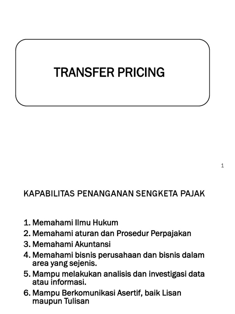 Transfer Pricing | PDF